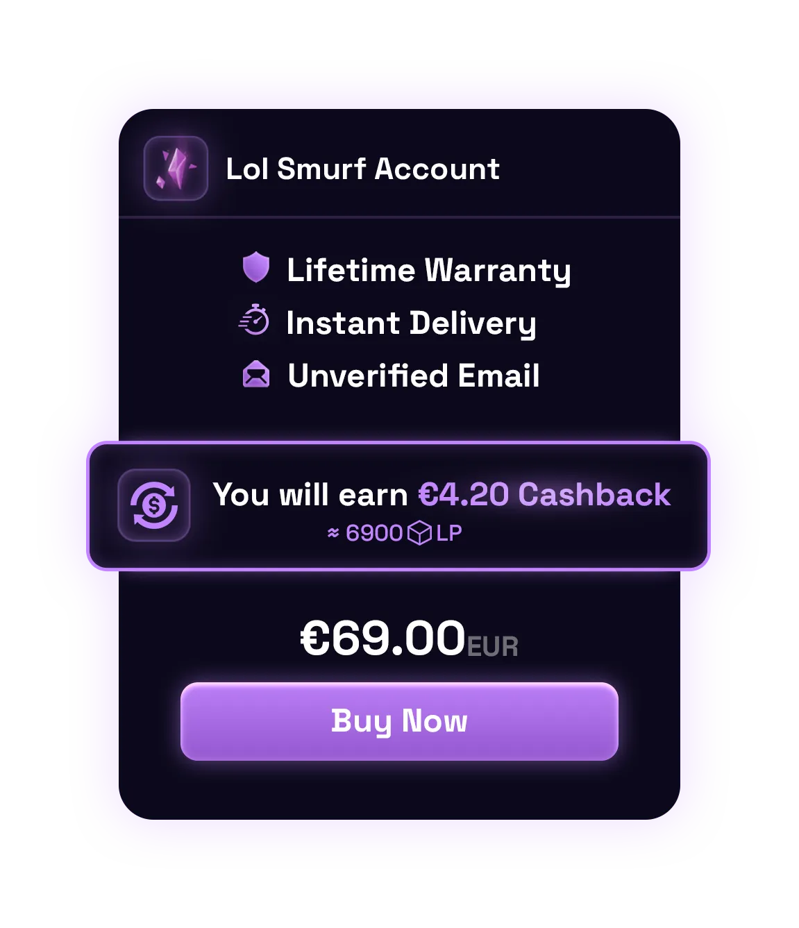 Lol smurf accounts store